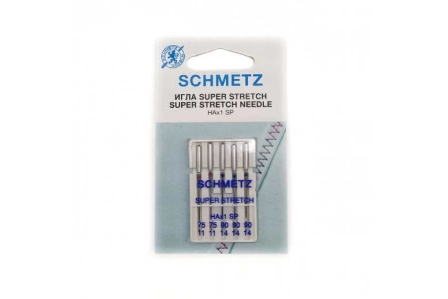 Швейные иглы супер-стретч SCHMETZ 130/705 HAx1SP №75-90 22:82.FB1.VTS - купить в интернет ...